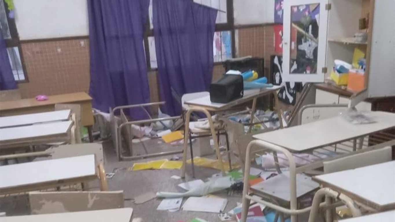 Vandalismo en la Escuela Primaria N°13 de Marcos Paz: Más daños que robos - Las Heras Noticias